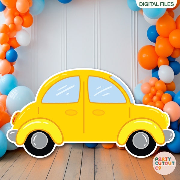 Cardboard Car Cutout - Etsy
