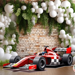 BIG CUTOUT Racing Car Decoration Formula One Prop Stand up Cutout ...