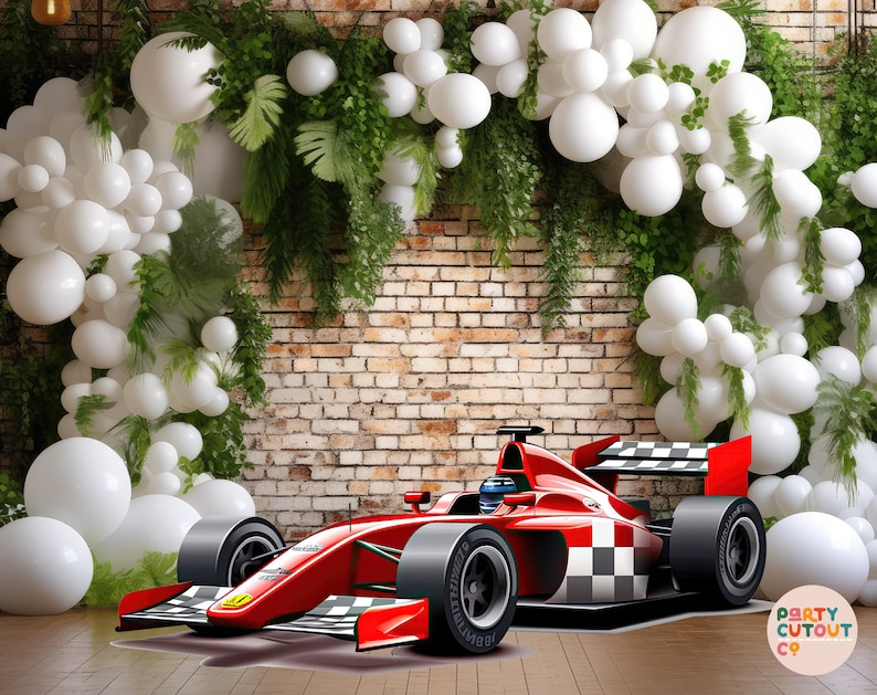 BIG CUTOUT Racing Car Decoration Formula One Prop Stand up Cutout ...