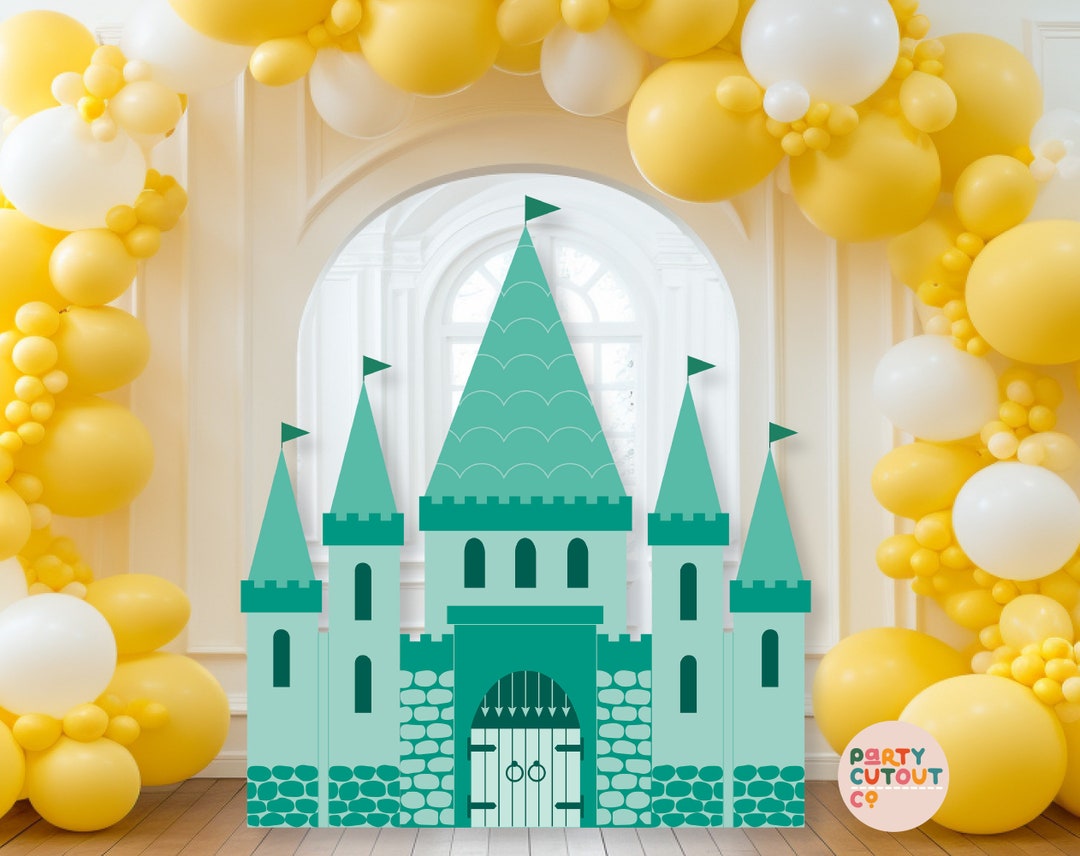 BIG CUTOUT Princess Castle Cutout Princess Party Green Princess ...