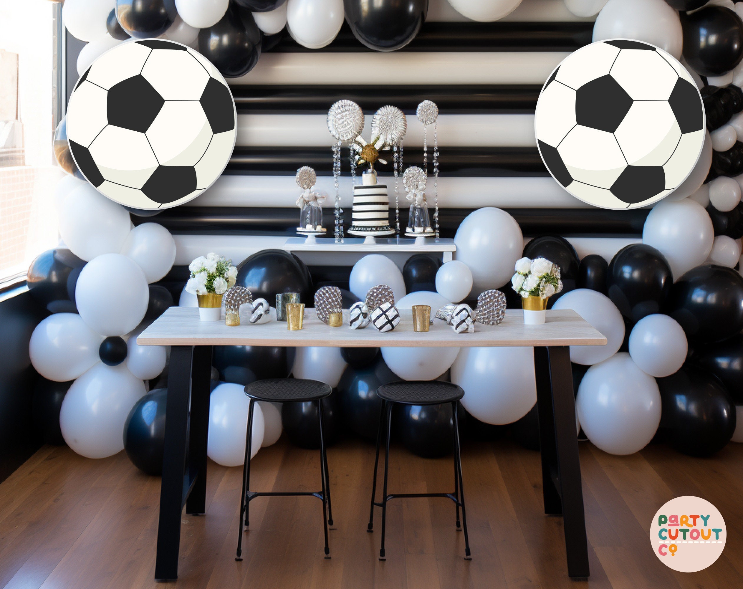 BIG CUTOUT Soccer Ball Soccer Cut Out Decoration Football Football ...