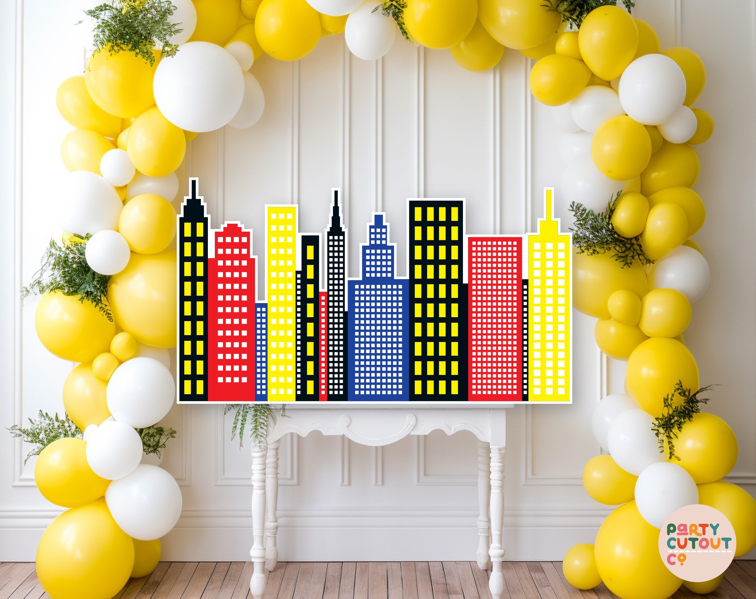 BIG CUTOUT Super Hero Party Super Hero Buildings Super Hero Party Ideas ...