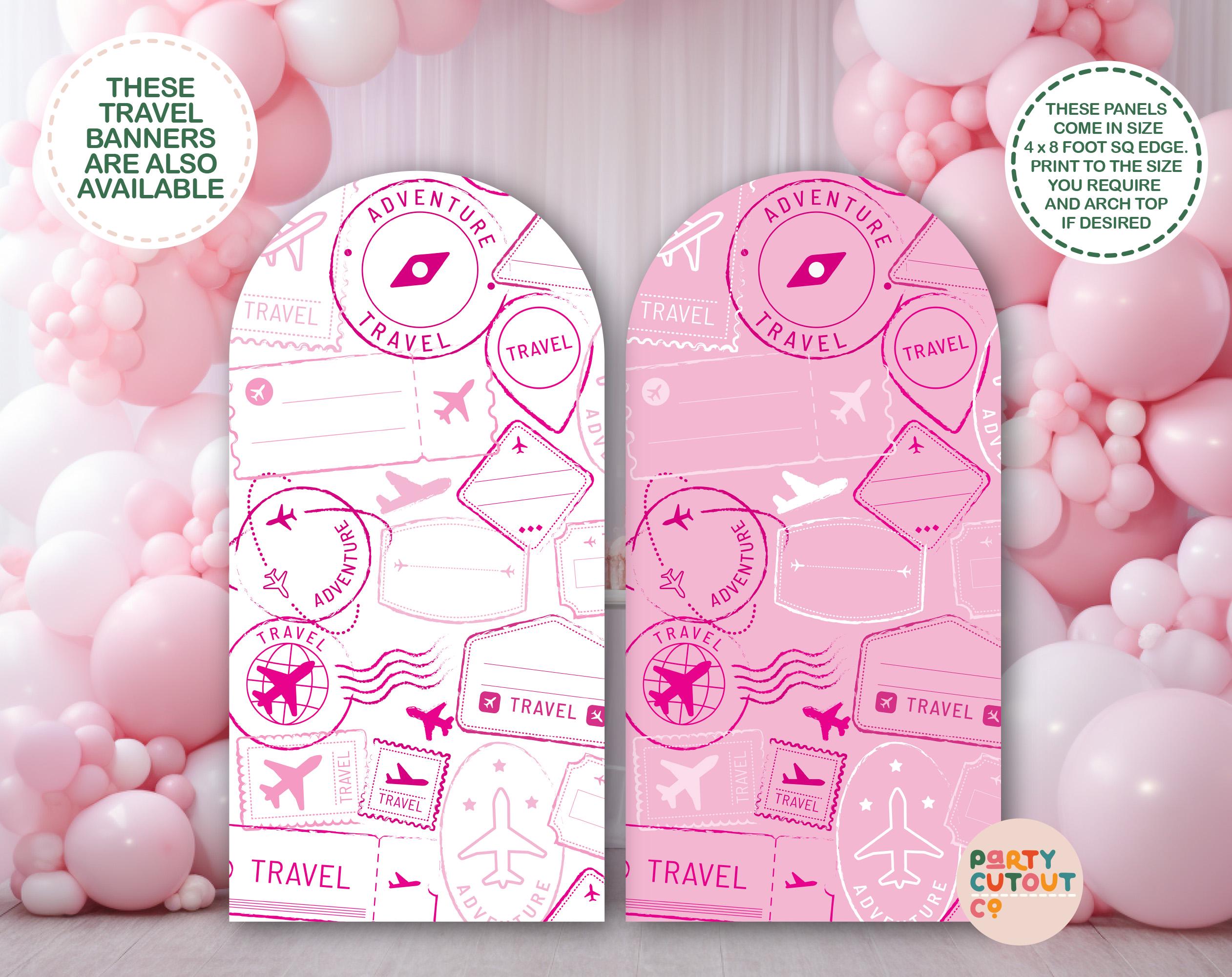 BIG CUTOUT Pink Travel Cutouts Pink Aeroplane Cutout Aircraft Baby ...