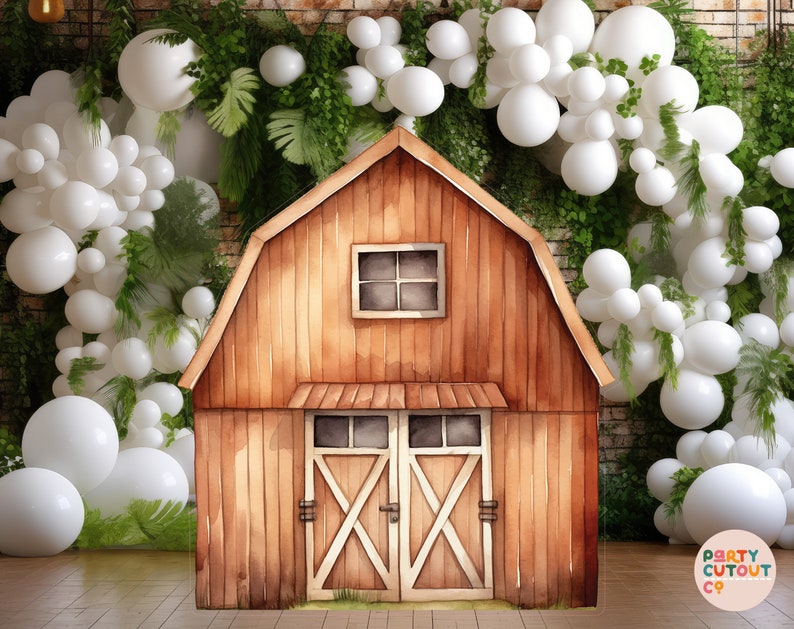 BIG CUTOUT Farm Barn Cutout Farm Decorations Farmhouse Theme Country ...
