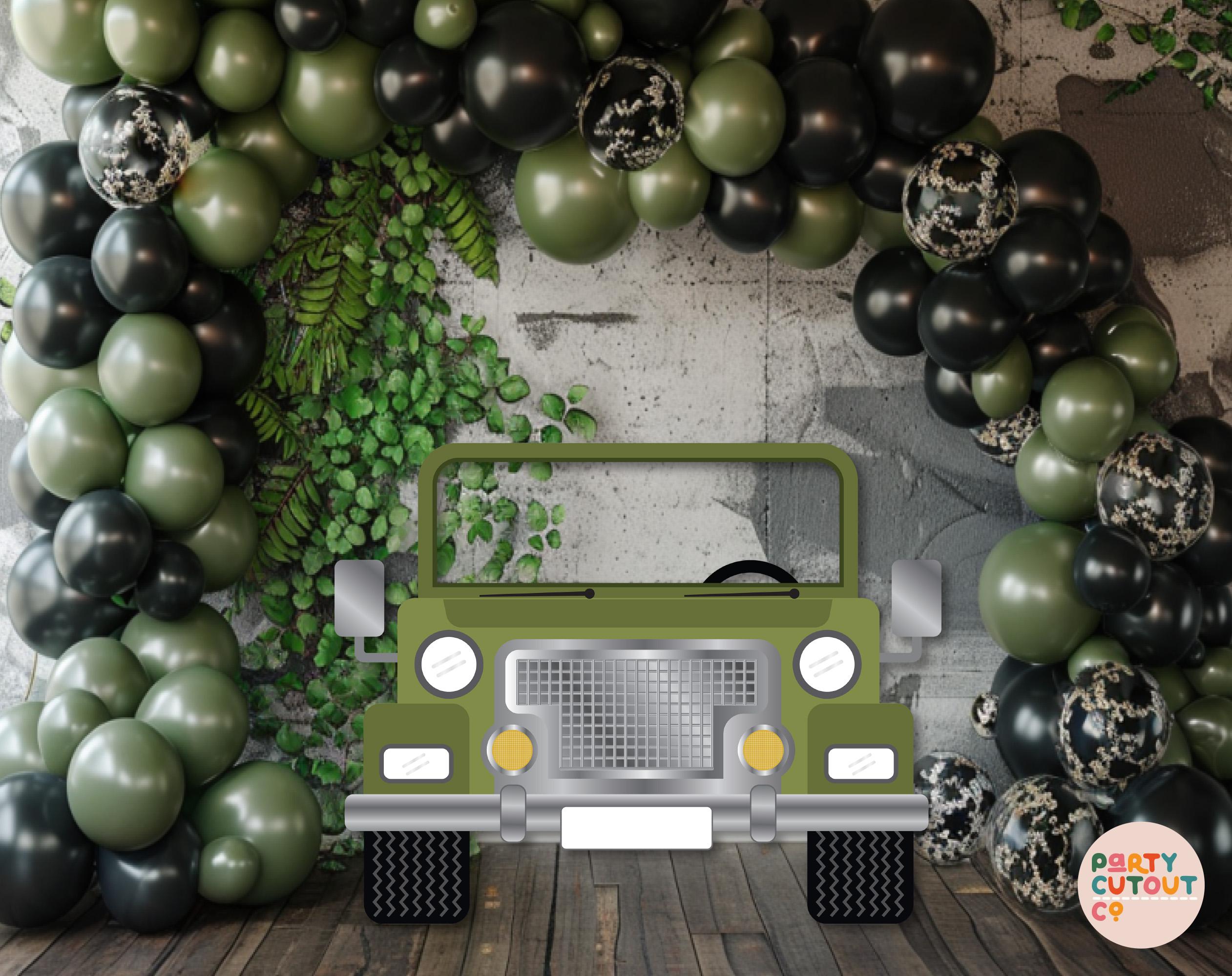 BIG CUTOUT Khaki Safari Car Jungle Decorations African Safari Theme ...