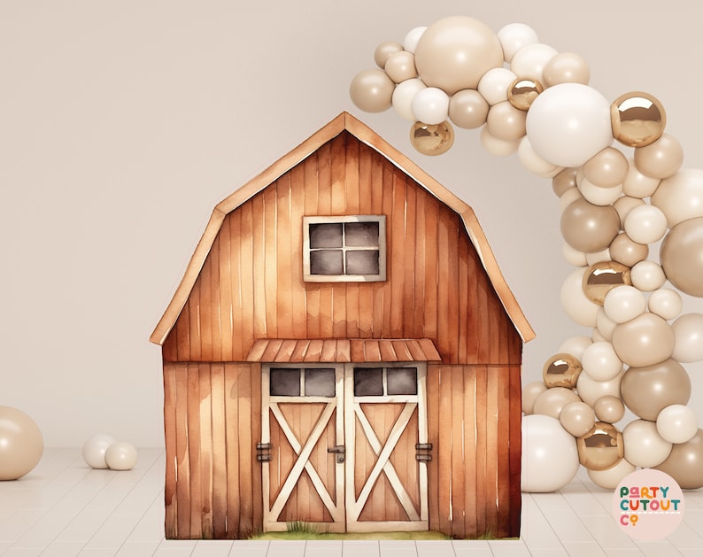 BIG CUTOUT Farm Barn Cutout Farm Decorations Farmhouse Theme Country ...