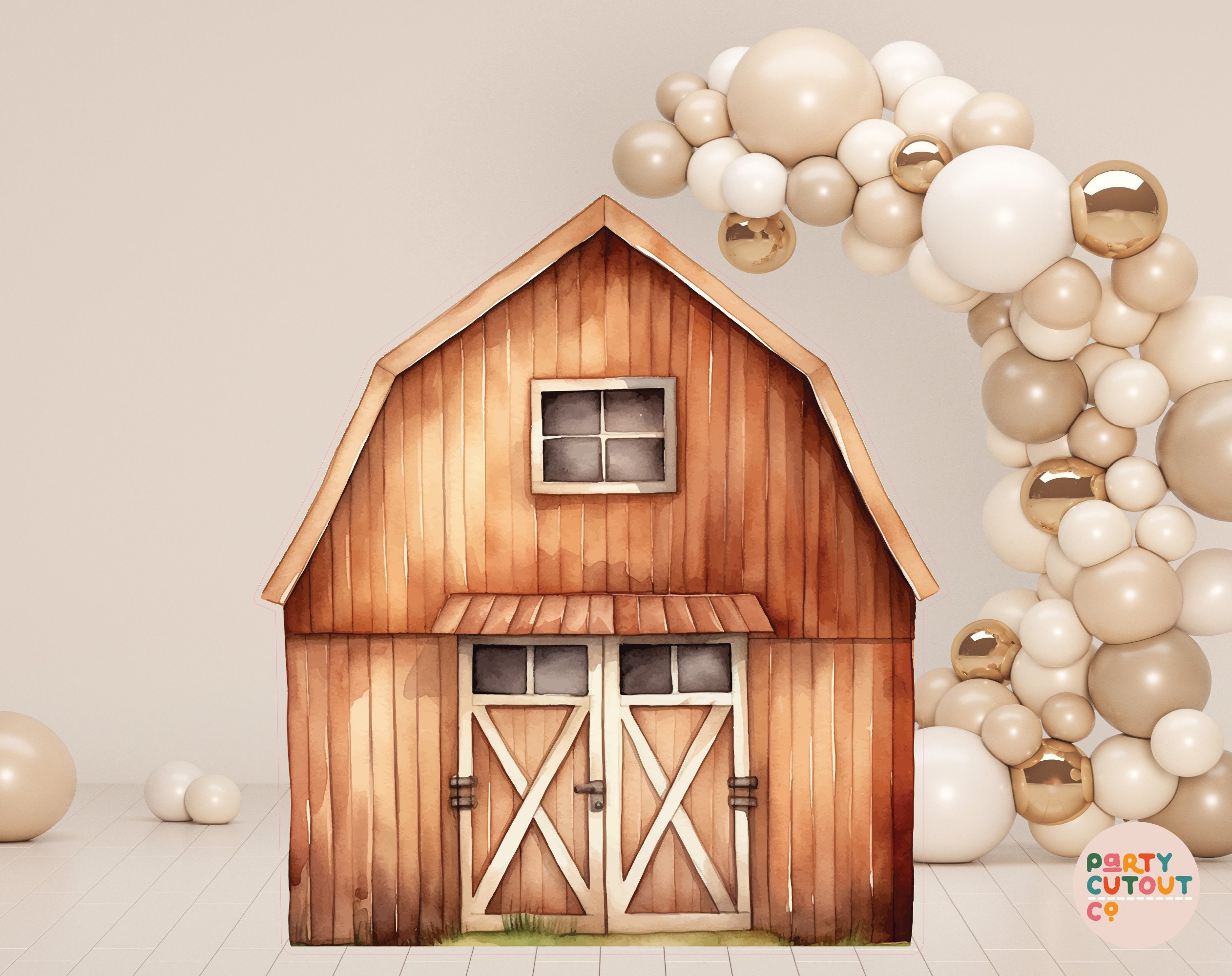 BIG CUTOUT Farm Barn Cutout Farm Decorations Farmhouse Theme Country ...