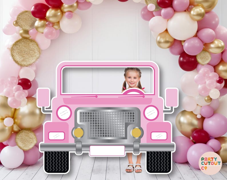 BIG CUTOUT Pink Car Cutout Pink Truck Car Photo Prop Car Prop Beach ...