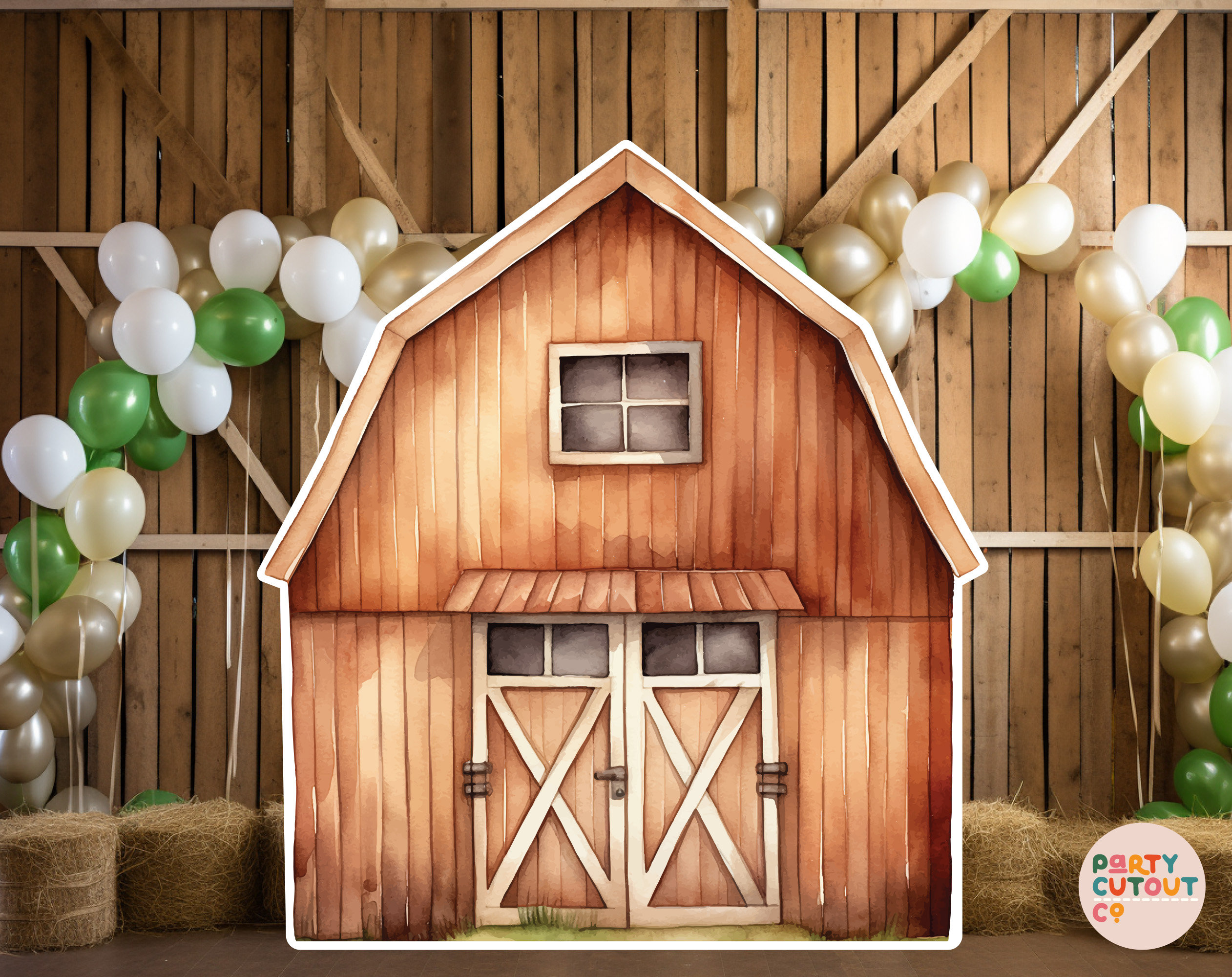 BIG CUTOUT Farm Barn Cutout Farm Decorations Farmhouse Theme Country ...