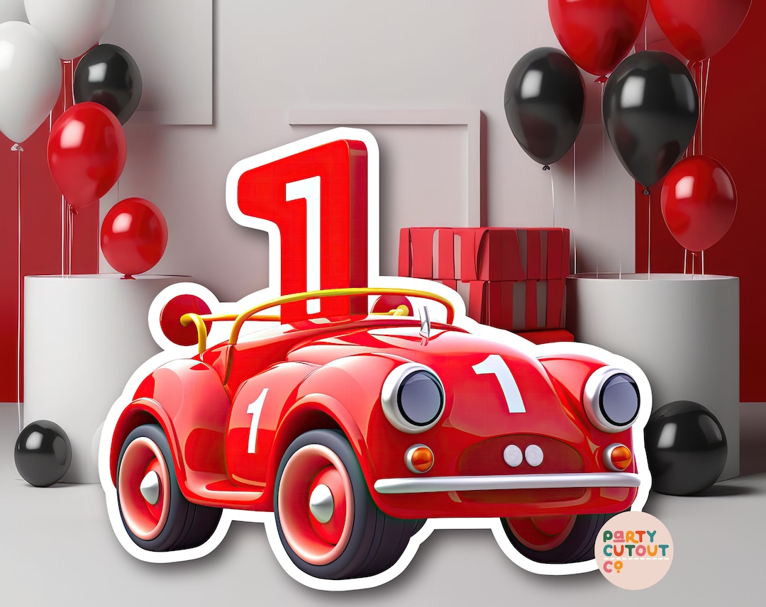 BIG CUTOUT Racing Car Party Formula One Props Stand up Cutout Props ...