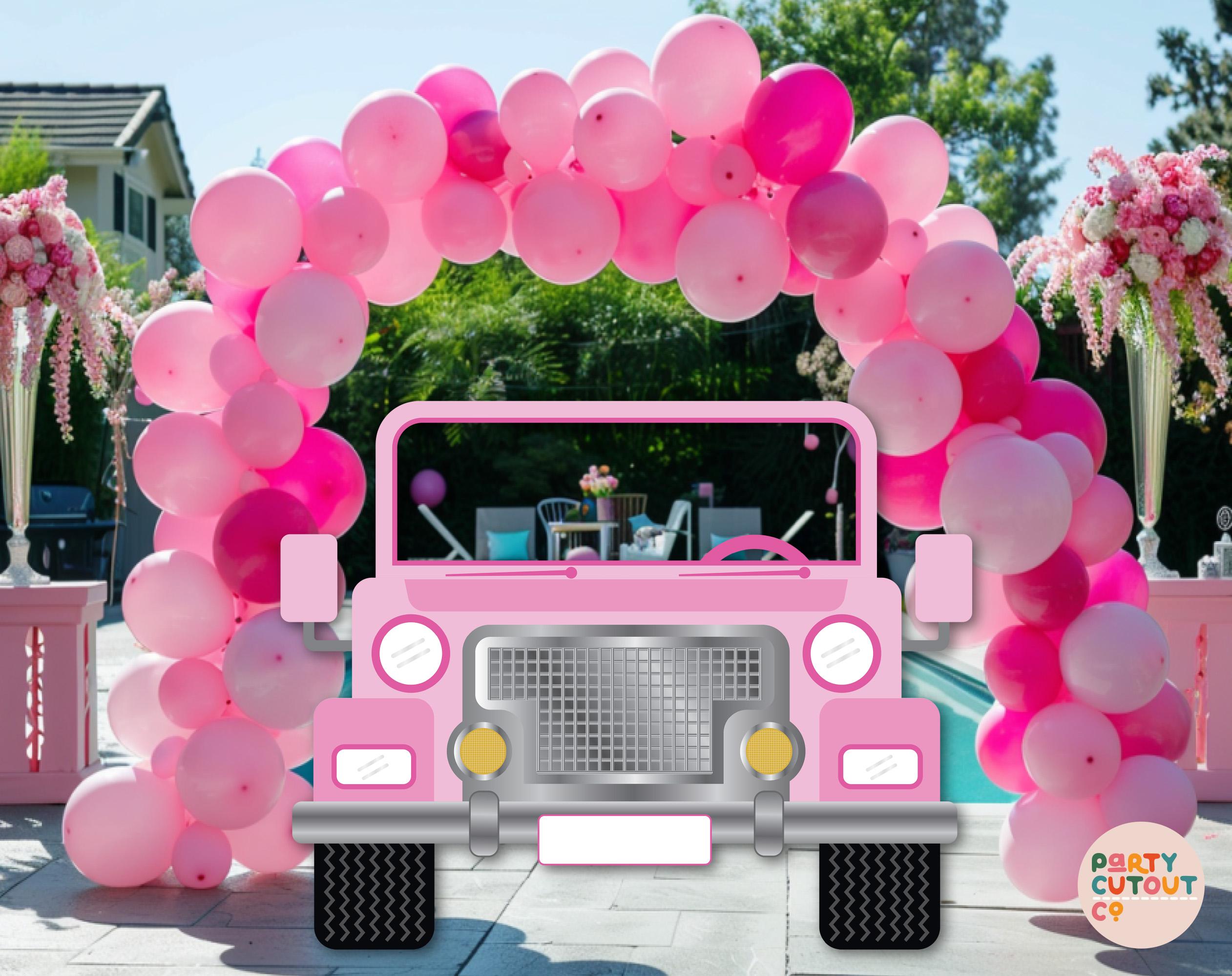 BIG CUTOUT Pink Safari Car Cutout Pink Truck Car Photo Prop Car Prop ...