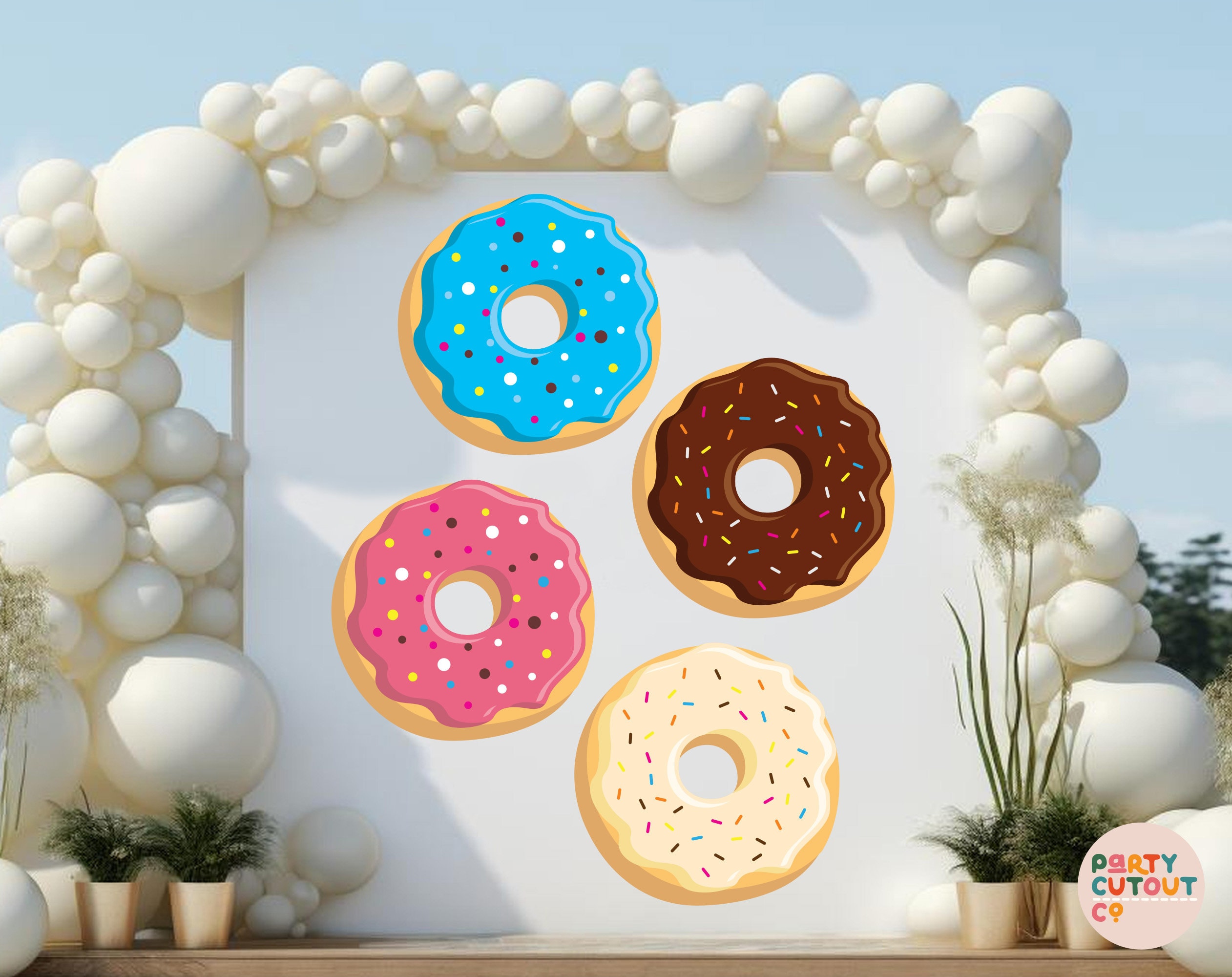 BIG CUTOUT, Donut Decorations, Donut Party, Donut Props, Candy, Donut ...