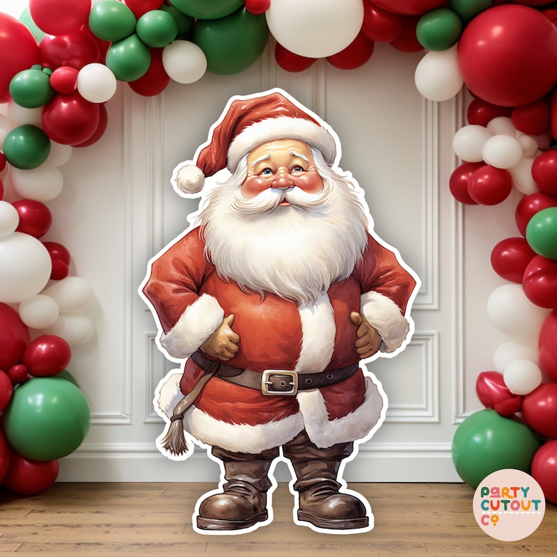 Life Size Sitting Santa Claus Outdoor Decor - Etsy