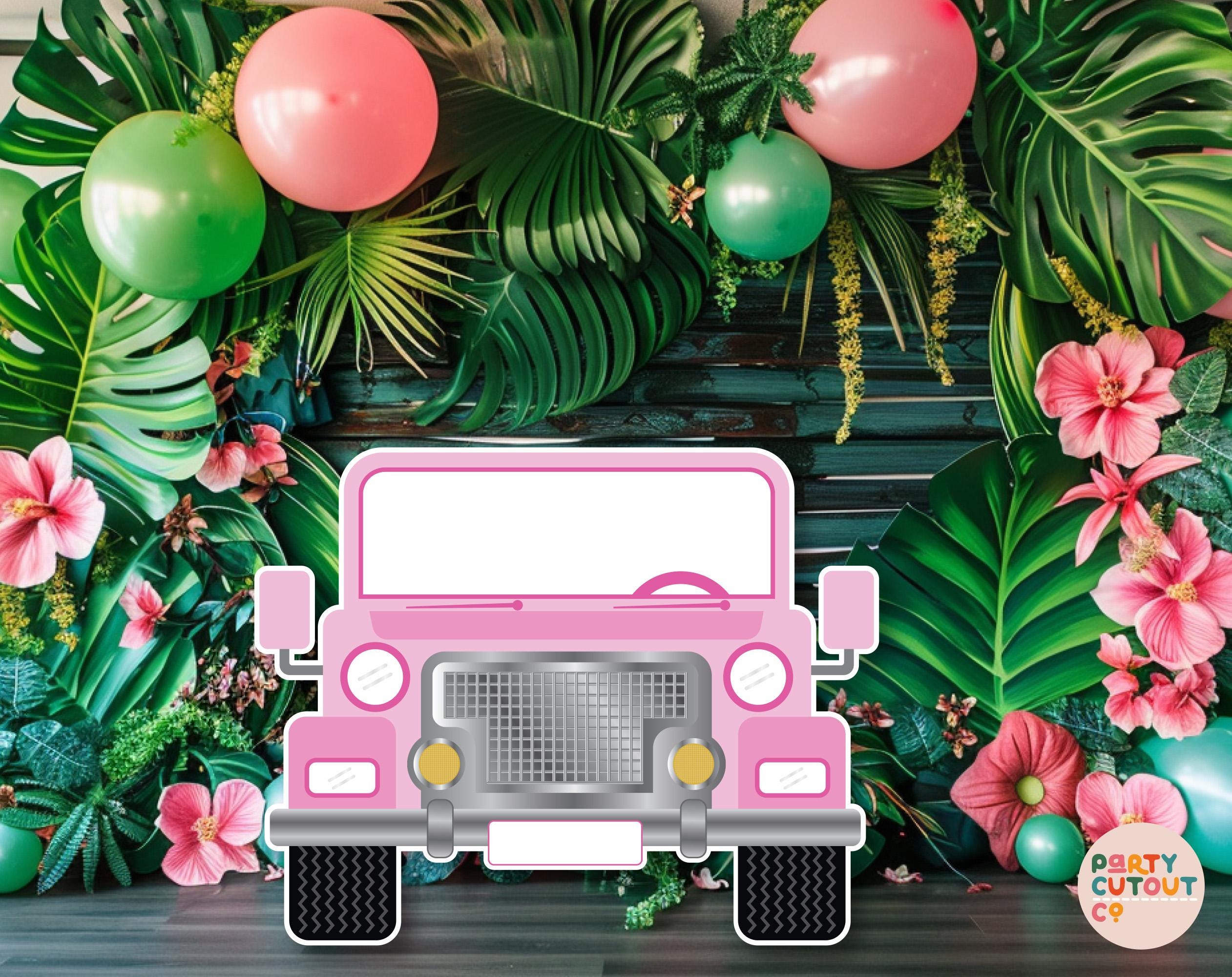 BIG CUTOUT Pink Safari Car Cutout Pink Truck Car Photo Prop Car Prop ...