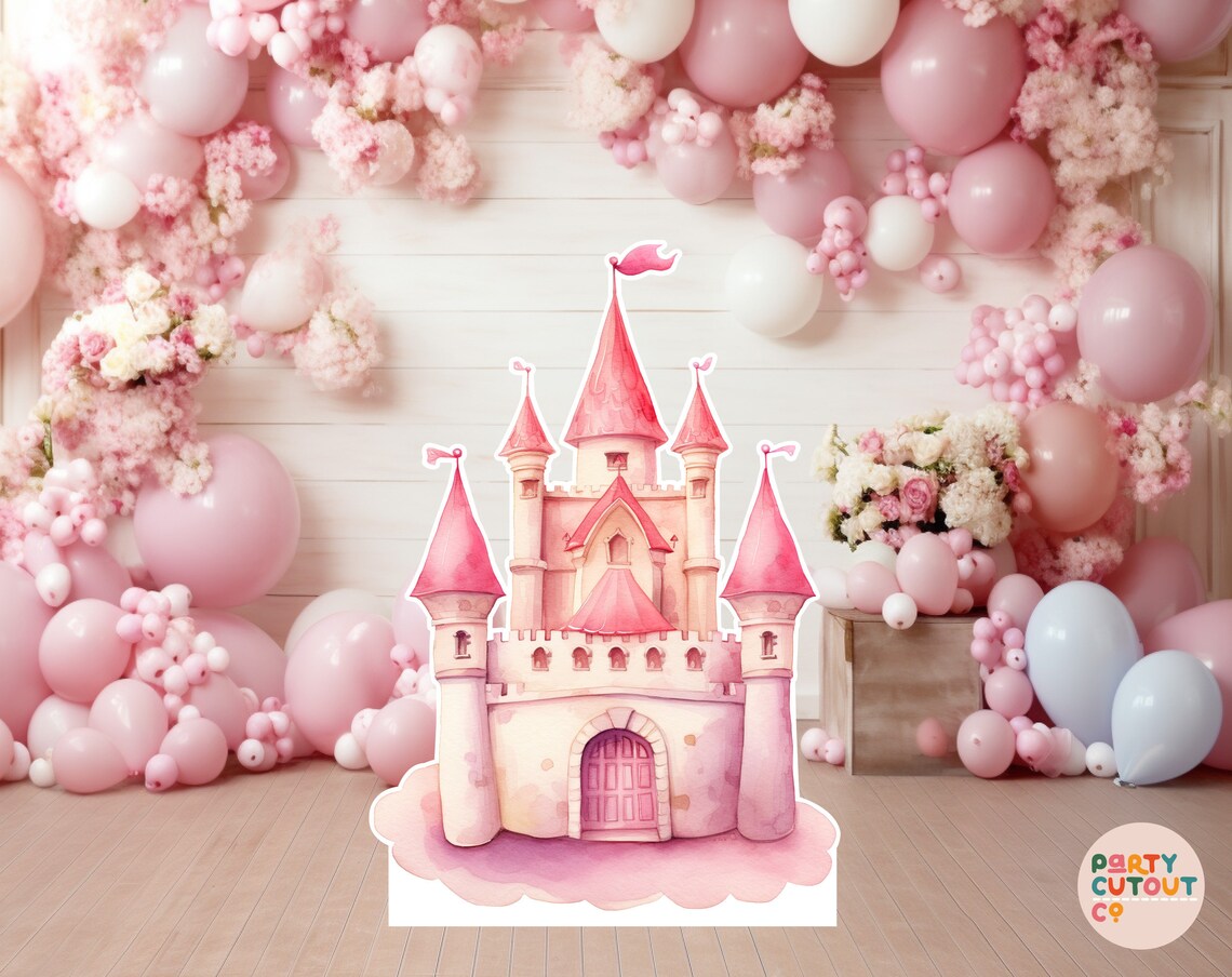 BIG CUTOUT, Castle Cutout, Princess Pink Castle Prop, Princess Party ...