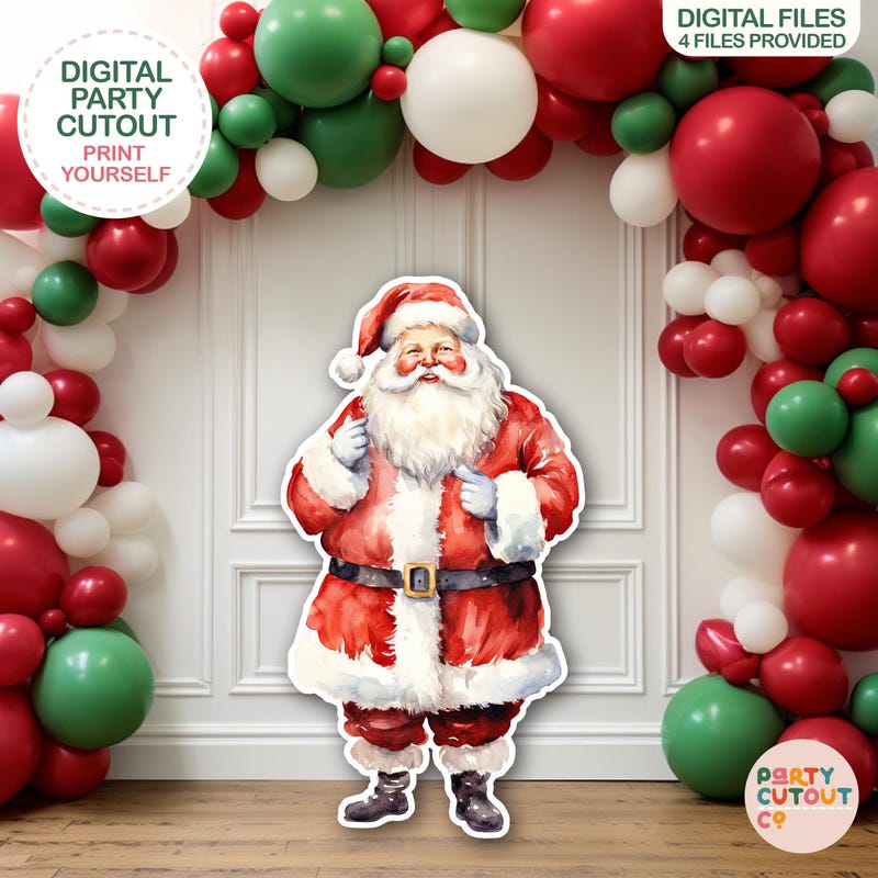 Santa Standee - Etsy
