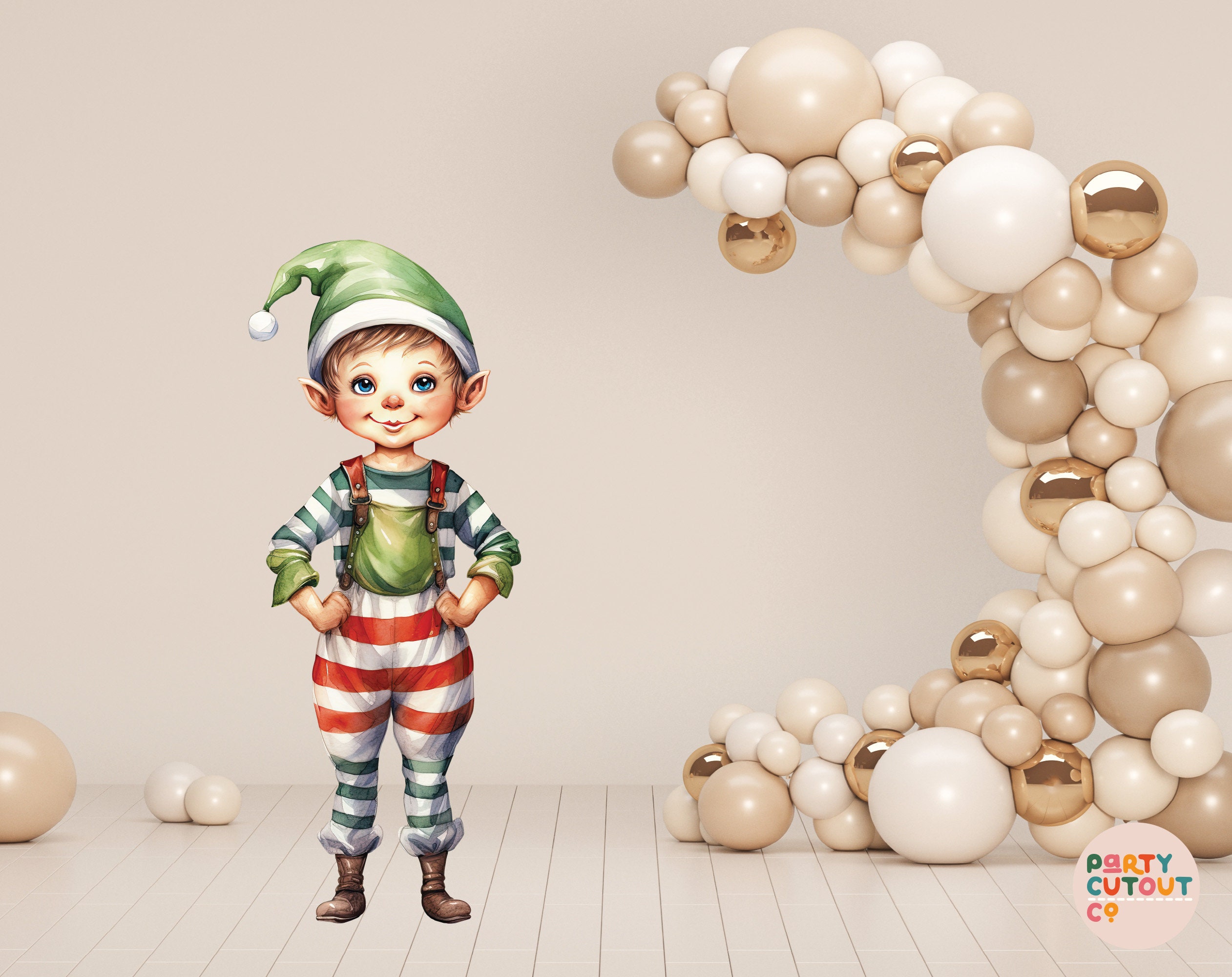 BIG CUTOUT Elf Decorations Elf Cutout Christmas Decorations Elf Prop ...