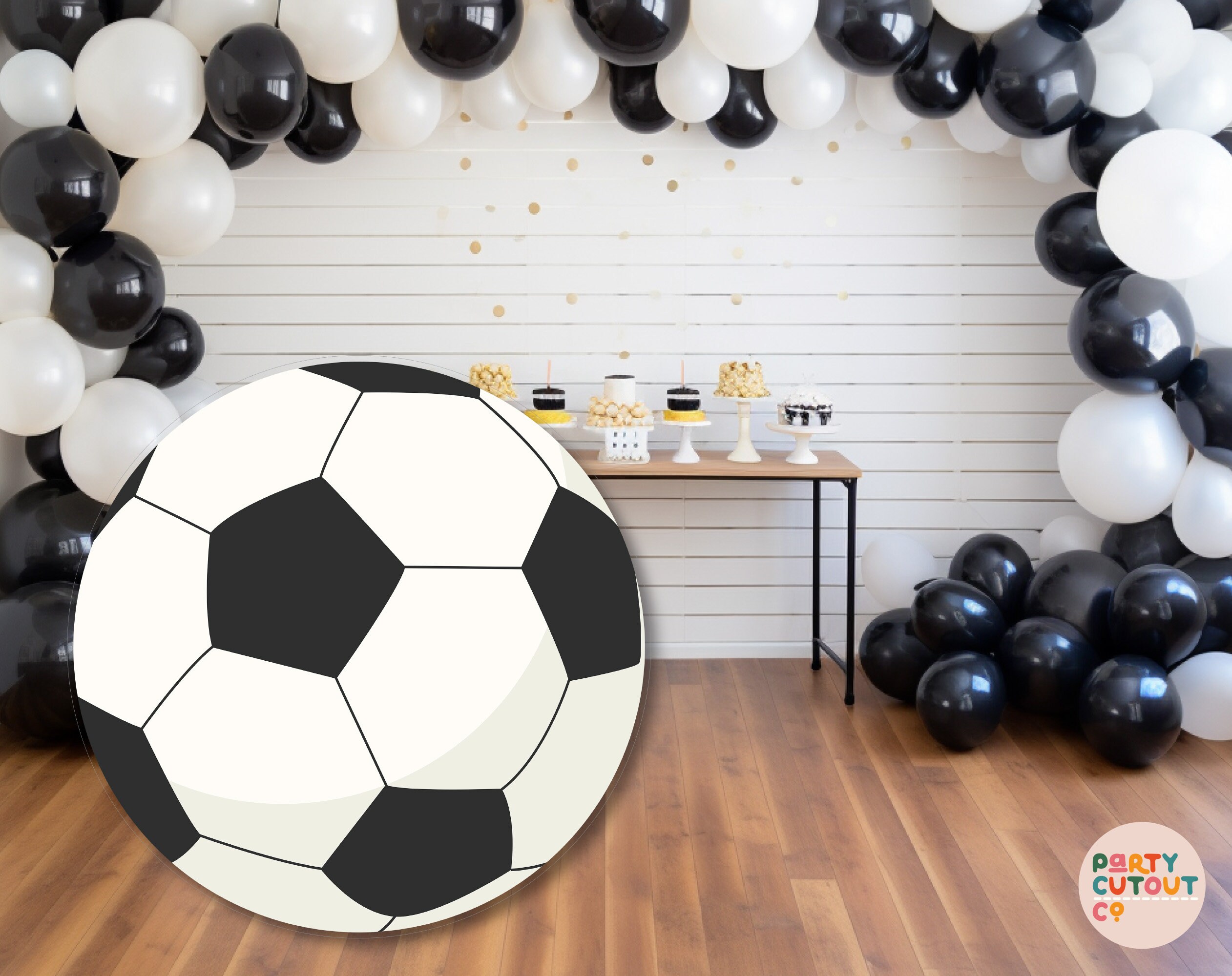 BIG CUTOUT Soccer Ball Soccer Cut Out Decoration Football Football ...