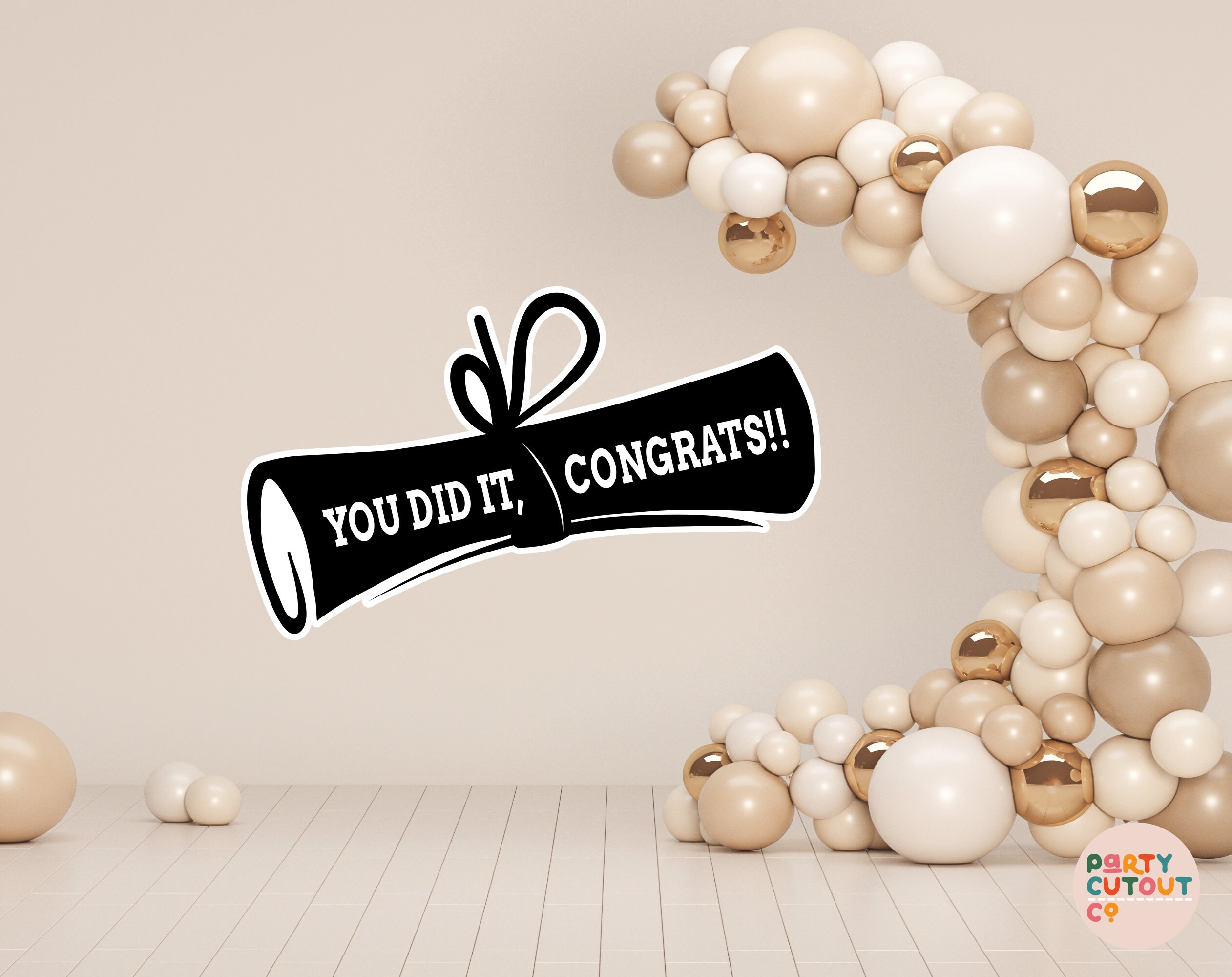 BIG CUTOUT Graduation Party Graduation Cutout Congrats 2024 Decorations ...