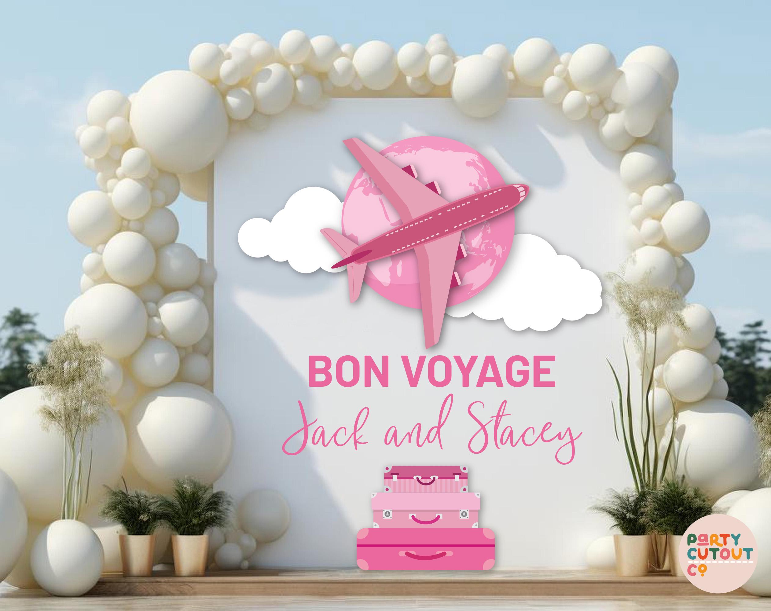 BIG CUTOUT Pink Travel Cutouts Pink Aeroplane Cutout Aircraft Baby ...