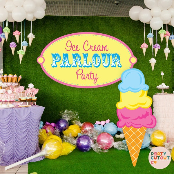 Ice Cream Parlor Stand Backdrop - Etsy