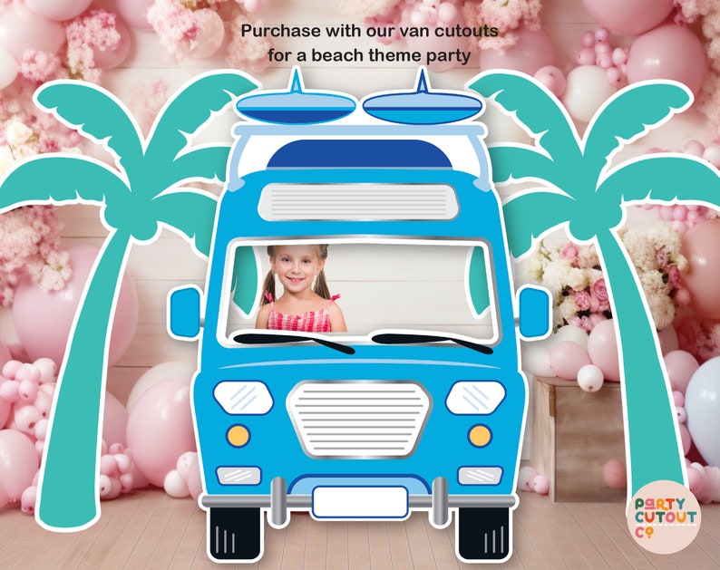 BIG CUTOUT Teal Palm Tree Beach Party Boho Baby Shower Ideas Pool Party ...