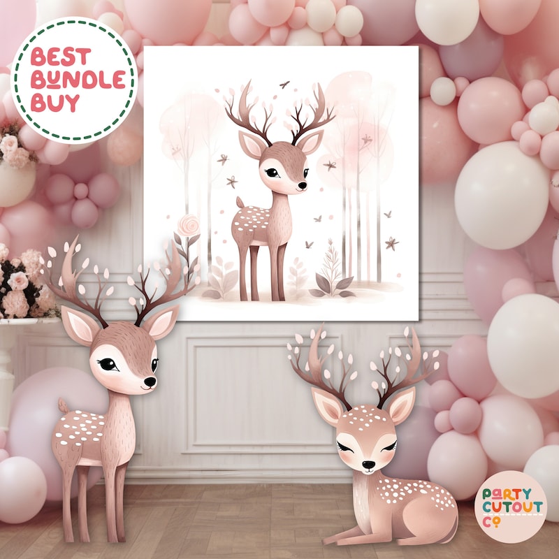 Deer Party Decorations - Etsy