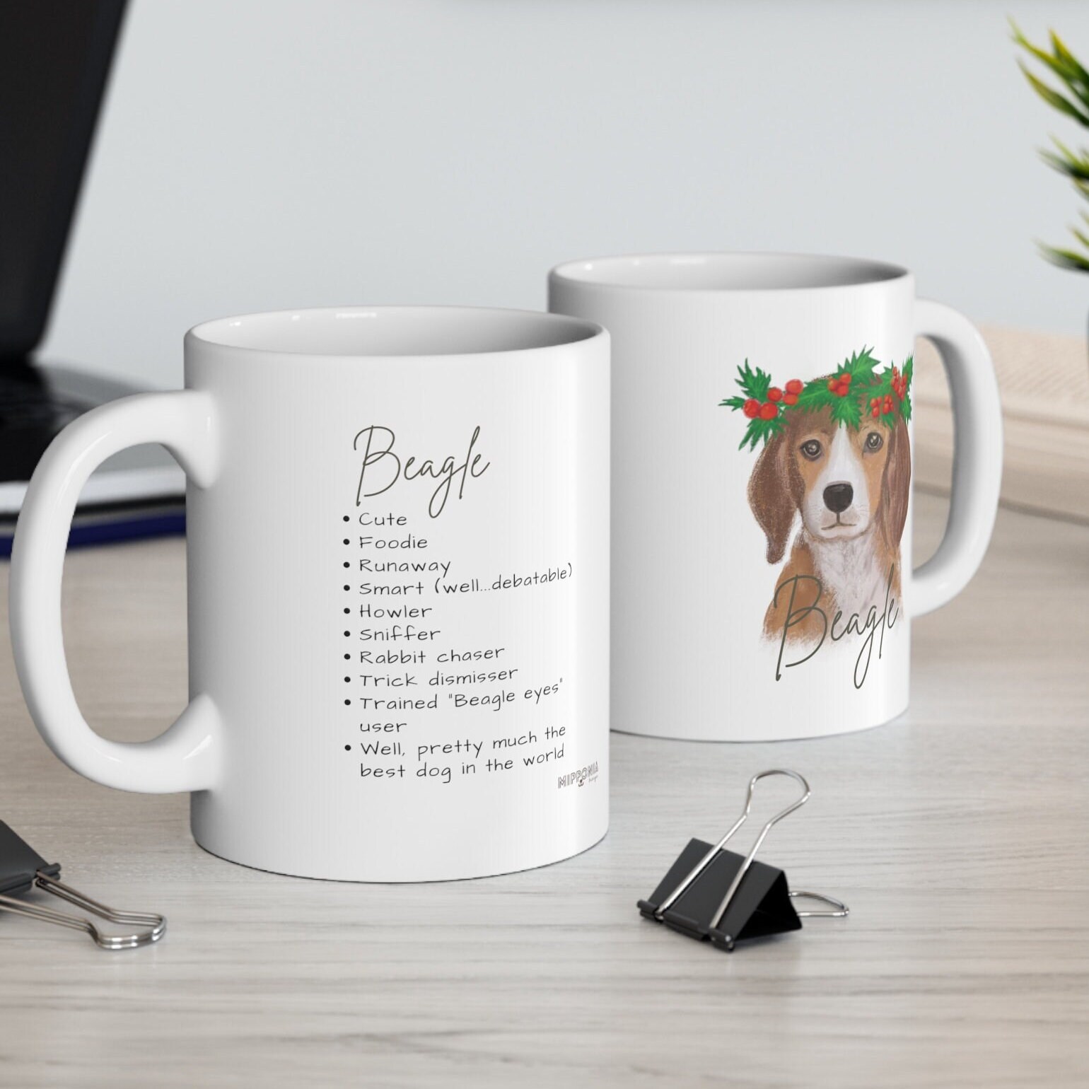 Beagle Mug Cup, Beagle Traits Coffee Cup, Funny Beagle Mug Cup, Dog and ...