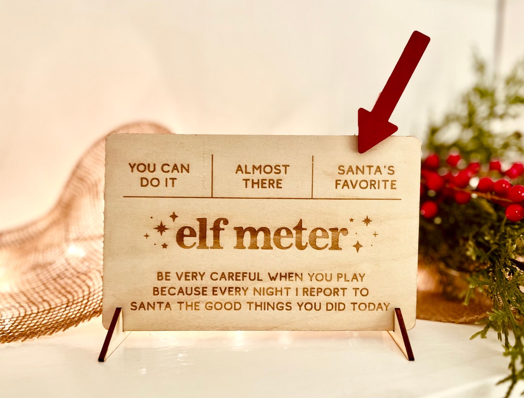 Handcrafted Personalized Elf Meter Elf Report Reusable Elf - Etsy