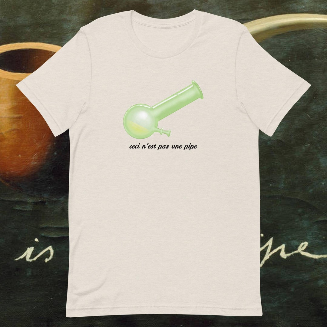 Rene Magritte This is Not A Pipe Surreal Art Bong Weed Unisex T-shirt ...