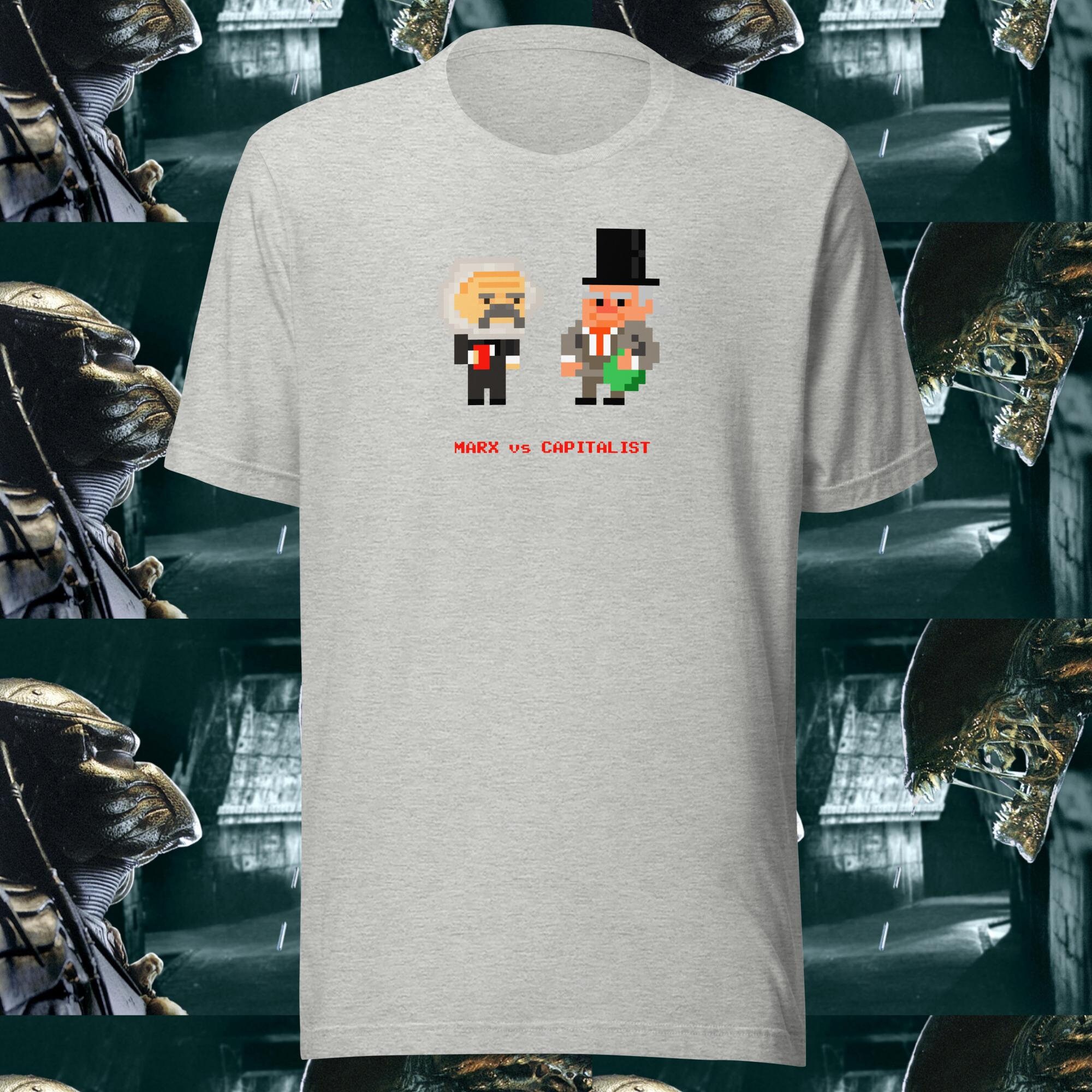 Karl Marx Das Kapital Pixel Art 8 Bit Pixel Arcade Game Unisex T-shirt ...