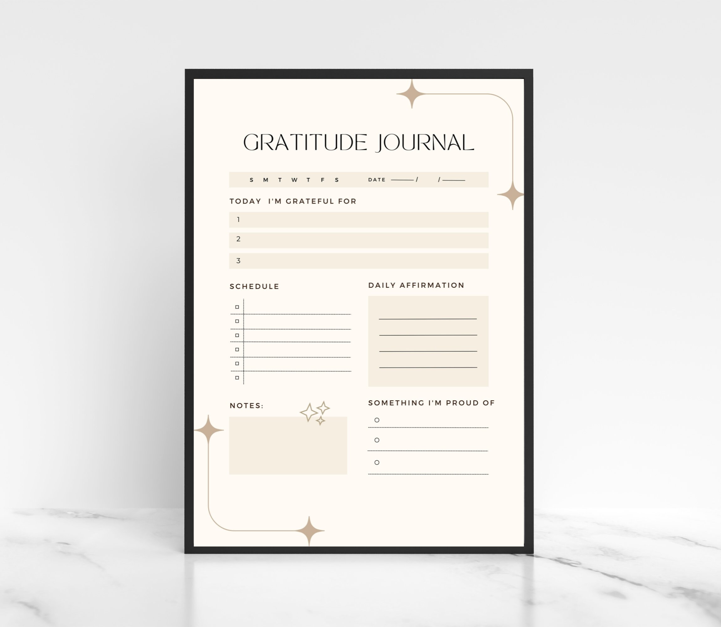 Printable Gratitude Journal, Daily Gratitude Journal Printable ...