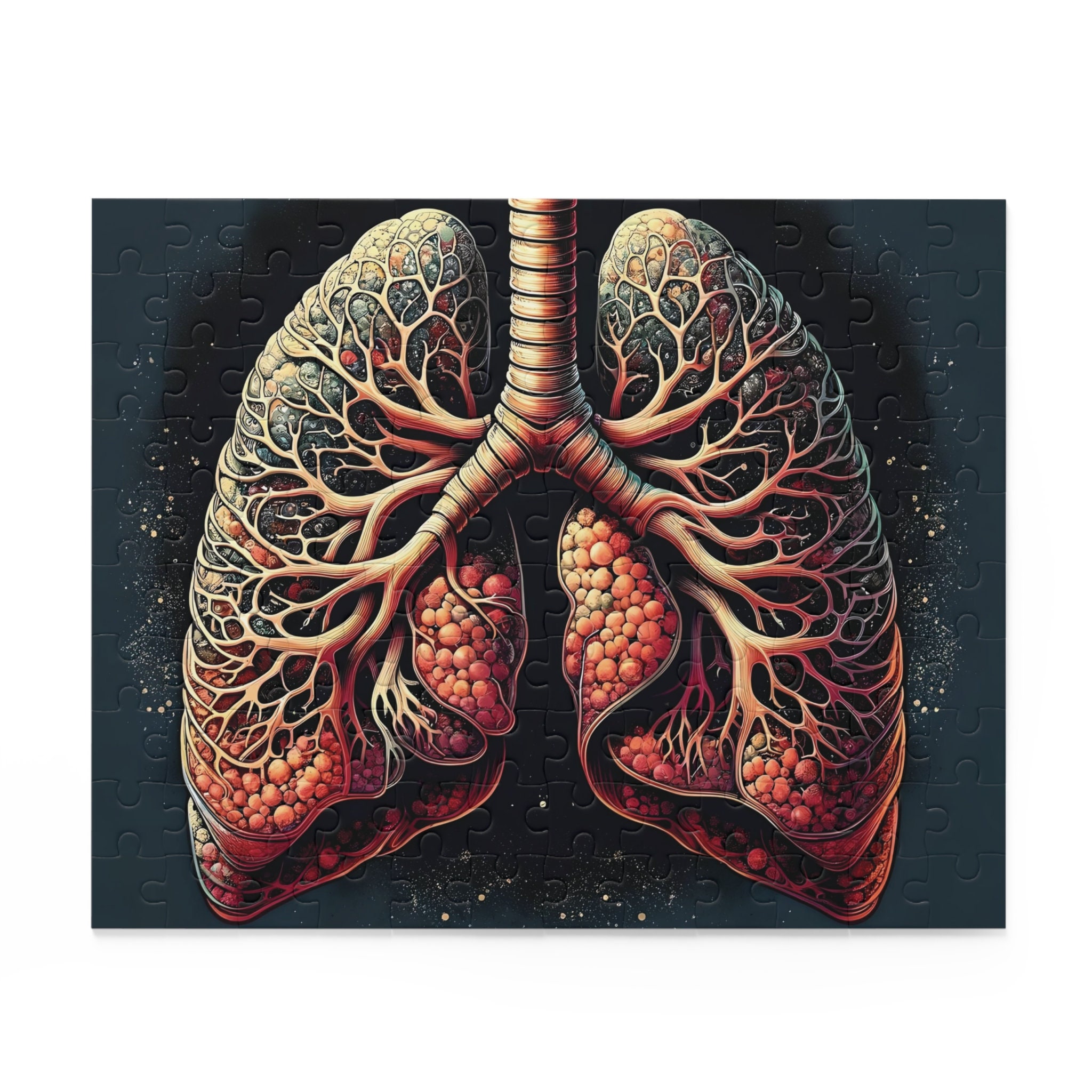 Puzzle Lungs, Anatomy Art, for Healthcare, Nurses, Teachers, Students ...