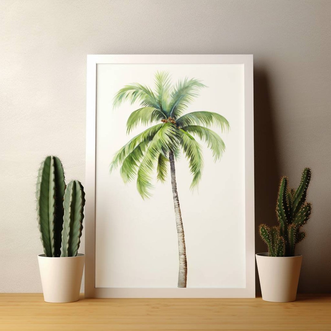 Lone Palm Tree Tree Painting Palm Tree Painting Oil - Etsy