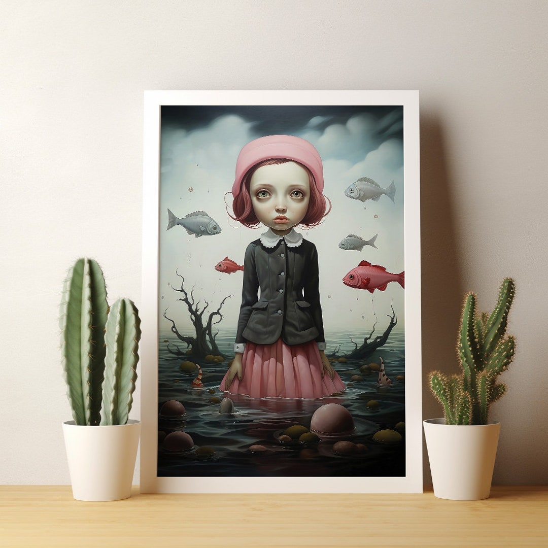 Surrealism Pop Art lakeballs Surrealism - Etsy