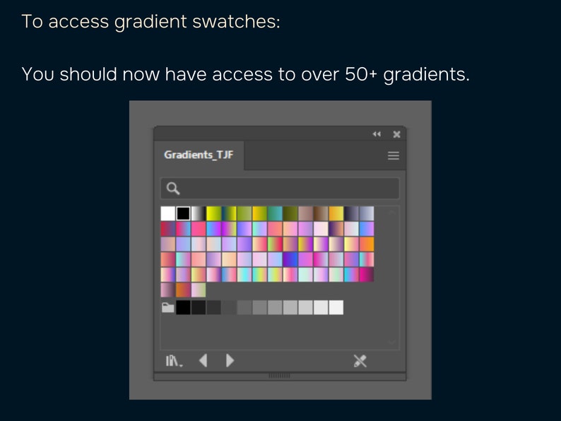 50+ Gradient Swatches for Adobe Illustrator | Gradient Swatch Graphic ...