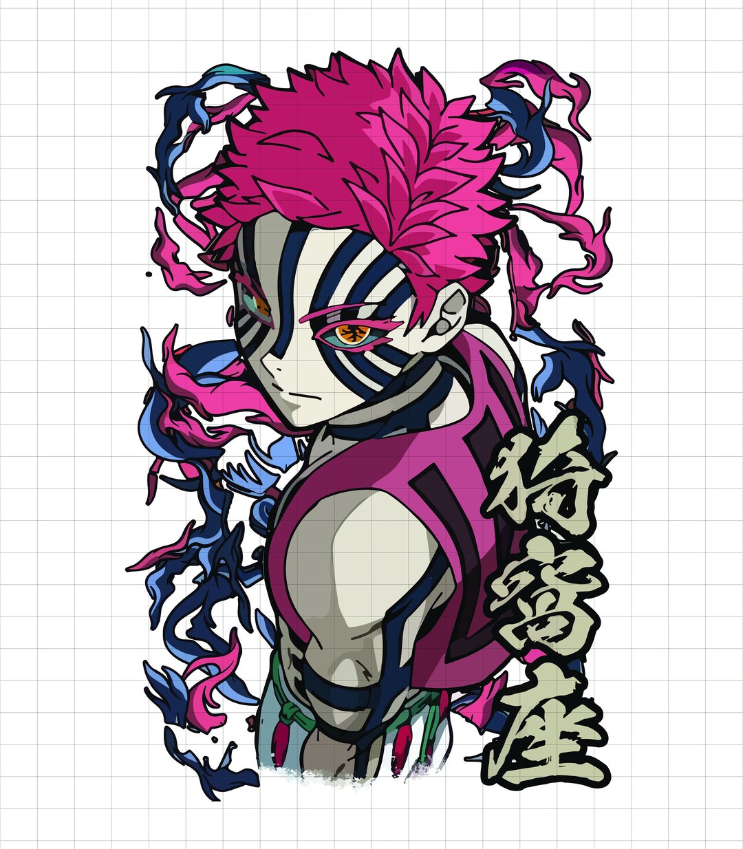 Demon Slayer Akaza Png Demon Slayer Character Kimetsu No - Etsy Canada