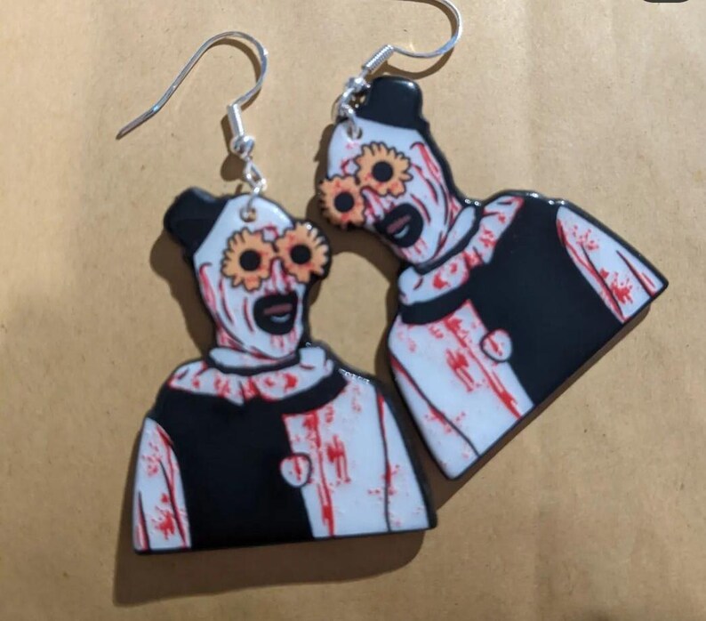 Art the Clown Earrings - ( Terrifier) - Etsy