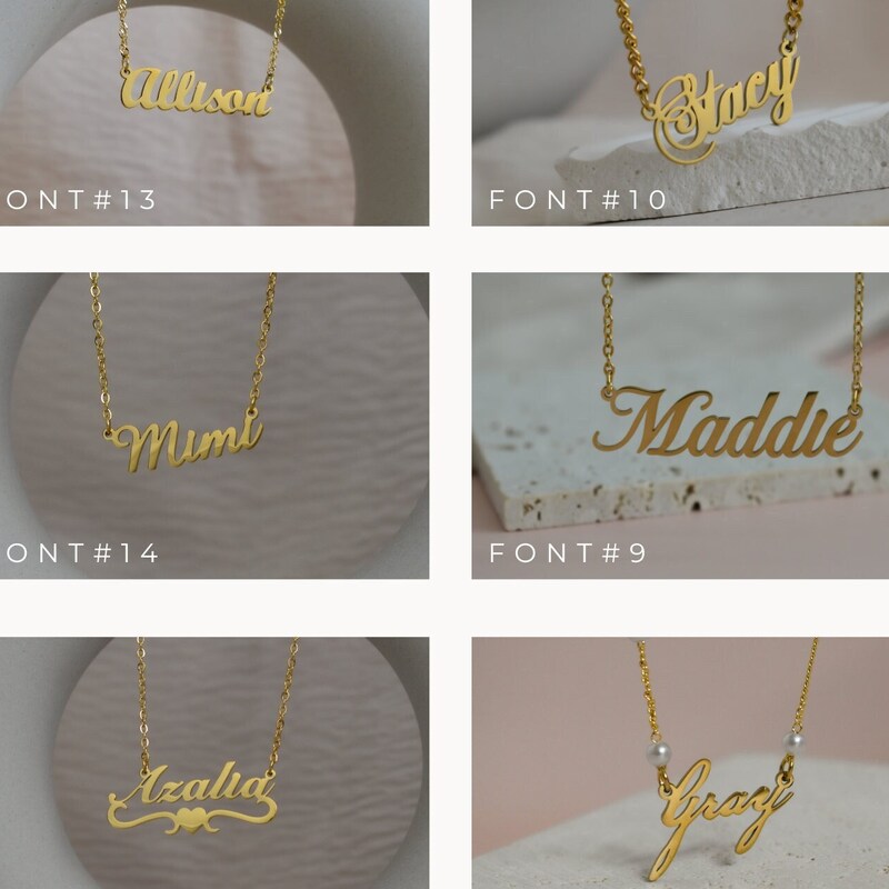 Cursive Necklace - Etsy