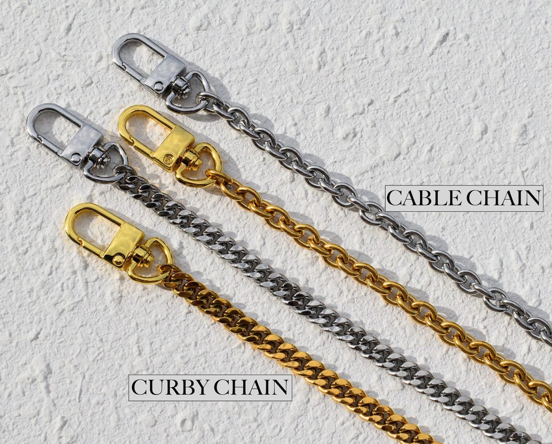 Silver Strap Women Bag Chain, Bag Purse Chain, Shoulder Bag Strap ...
