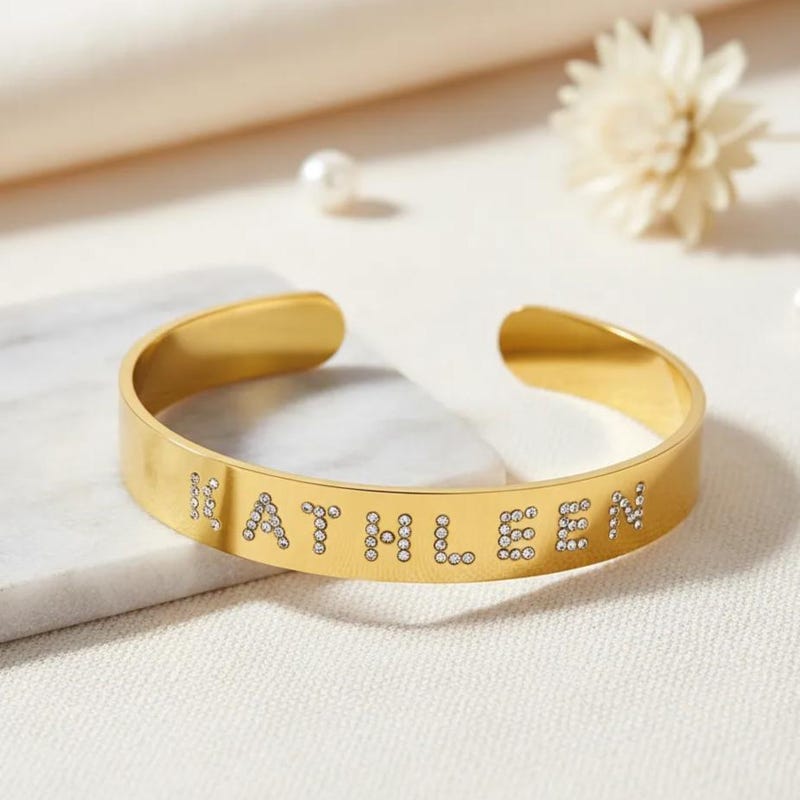 Paved Bangle Bracelet - Etsy