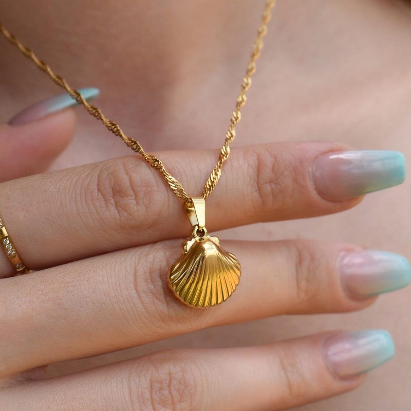 Seashell Necklace - Etsy