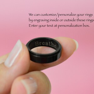 Gold Spinner Rings Men, Black Spinner Rings Women, Gold Filled Fidget ...