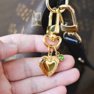 Car Key Accessory, Locket Car Key Chain, Bag Charm, Heart Charm Bag ...