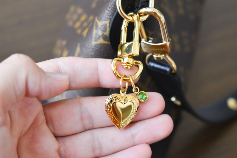 Car Key Accessory, Locket Car Key Chain, Bag Charm, Heart Charm Bag ...