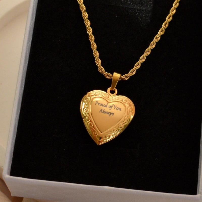 Custom Locket 18k Gold - Etsy