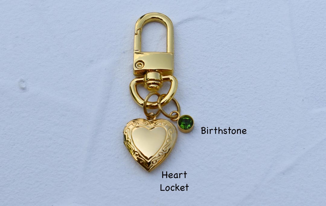 Car Key Accessory, Locket Car Key Chain, Bag Charm, Heart Charm Bag ...