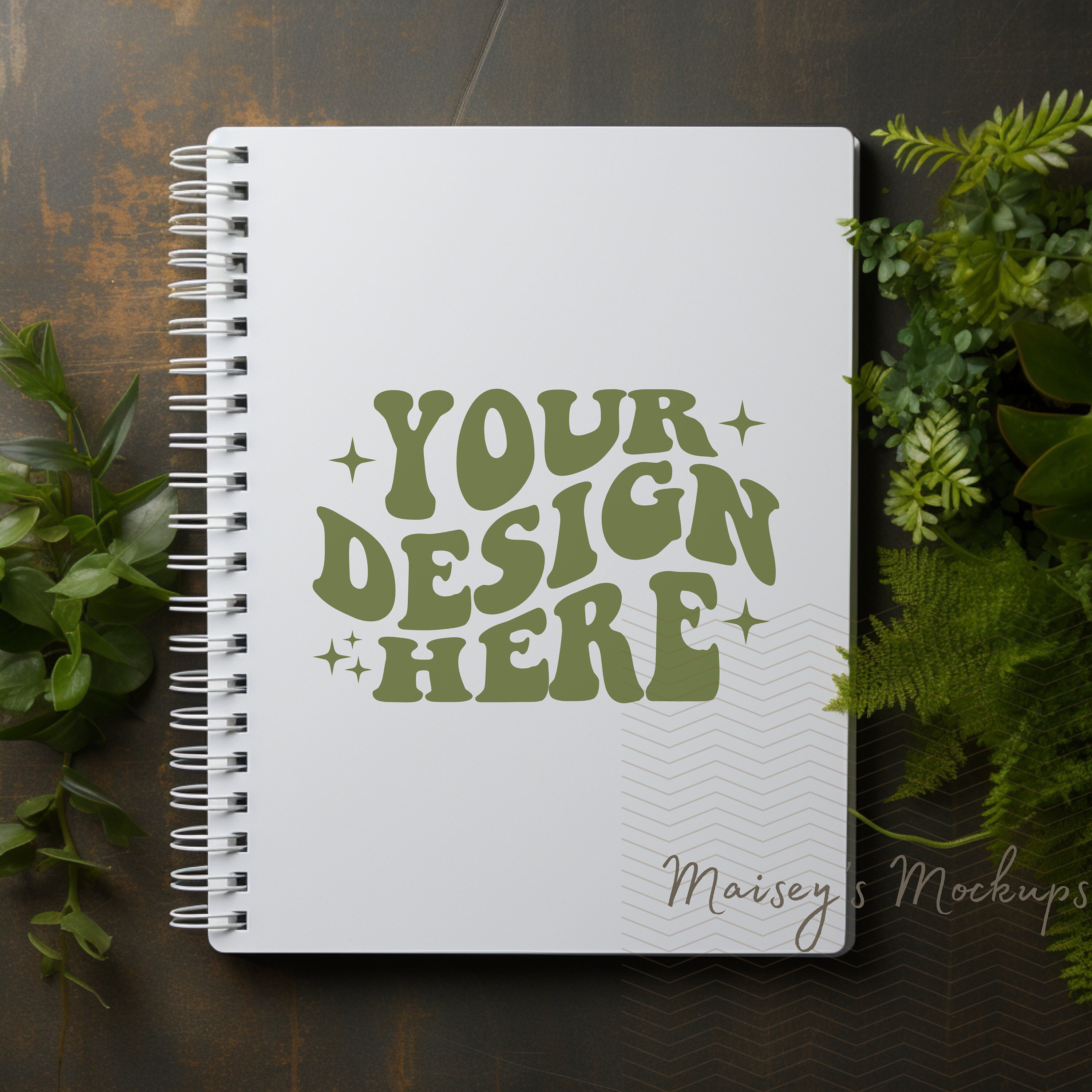 Notepad Styled, Spiral Notebook Mockup, Boho Notepad Mockups, Cute ...