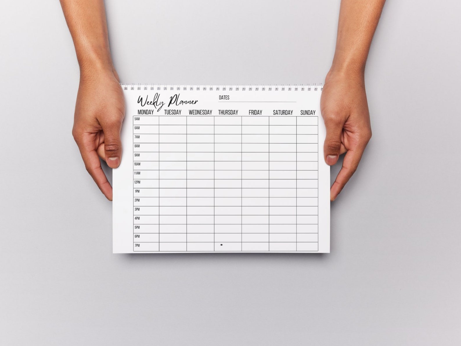 Weekly Planner Printable Landscape, Minimalistic Weekly Planner, Week ...