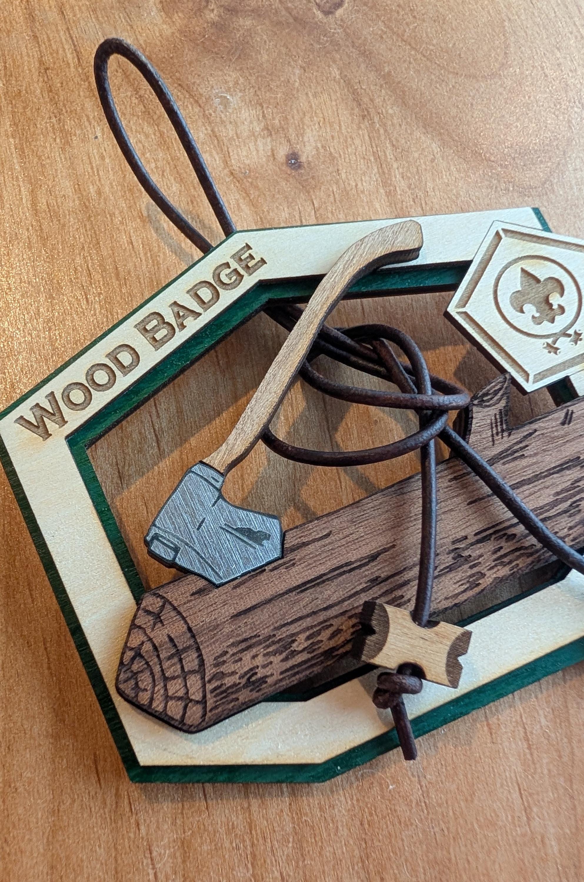 Wood Badge Ornament - Etsy